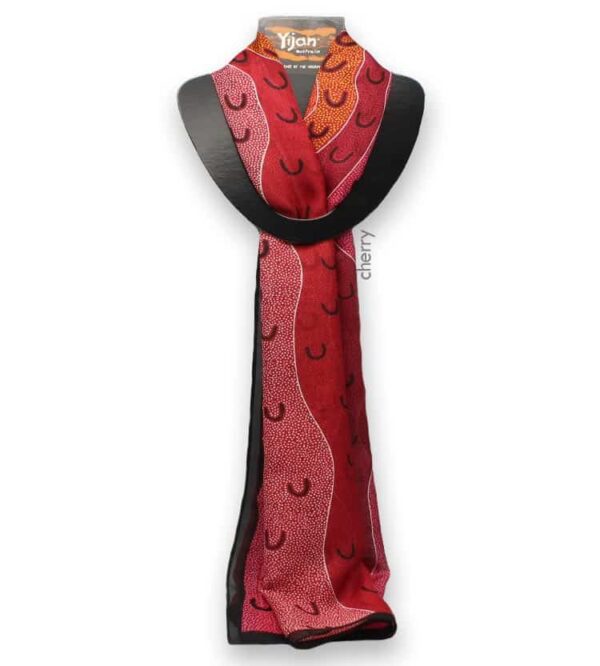 Australian Made Yijan Aboriginal Scarf - Free Aus-Wide Shipping Over $100
