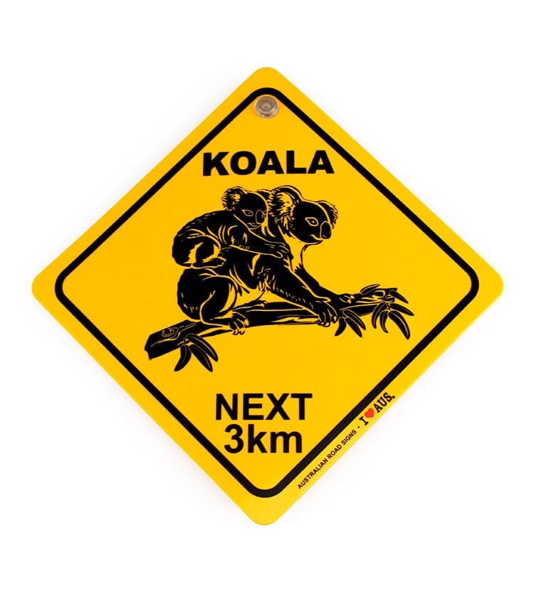 Plastic Koala Roadsign - Australia's No1. Souvenir Store