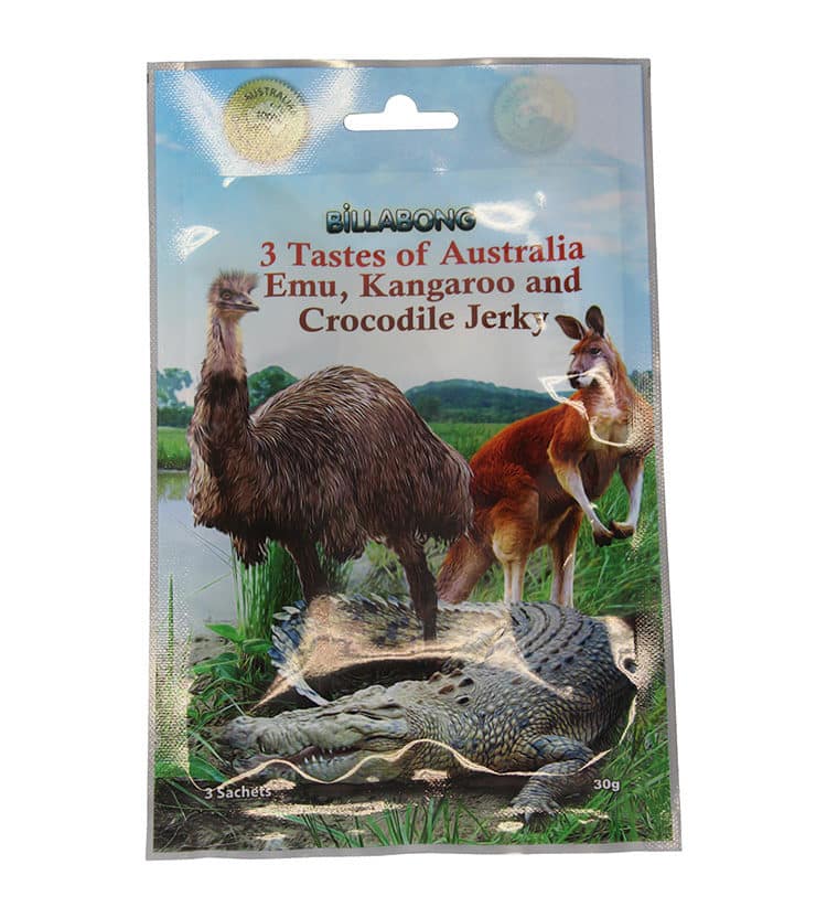 Australian Made Roo Emu Croc Trio Jerky 30g | Australia the Gift ...