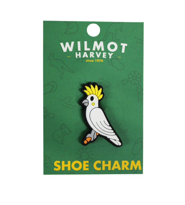 Cockatoo Shoe Charm - Free Aus-Wide Shipping Over $100