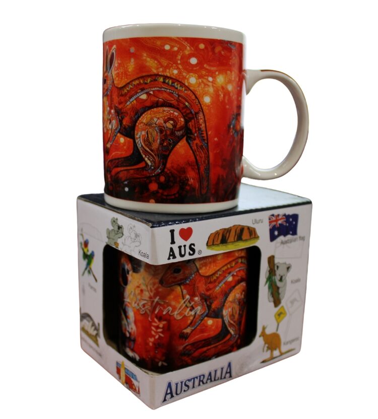 Mosaic Koala and Kangaroo Mug - Free Aus-Wide Shipping Over $100