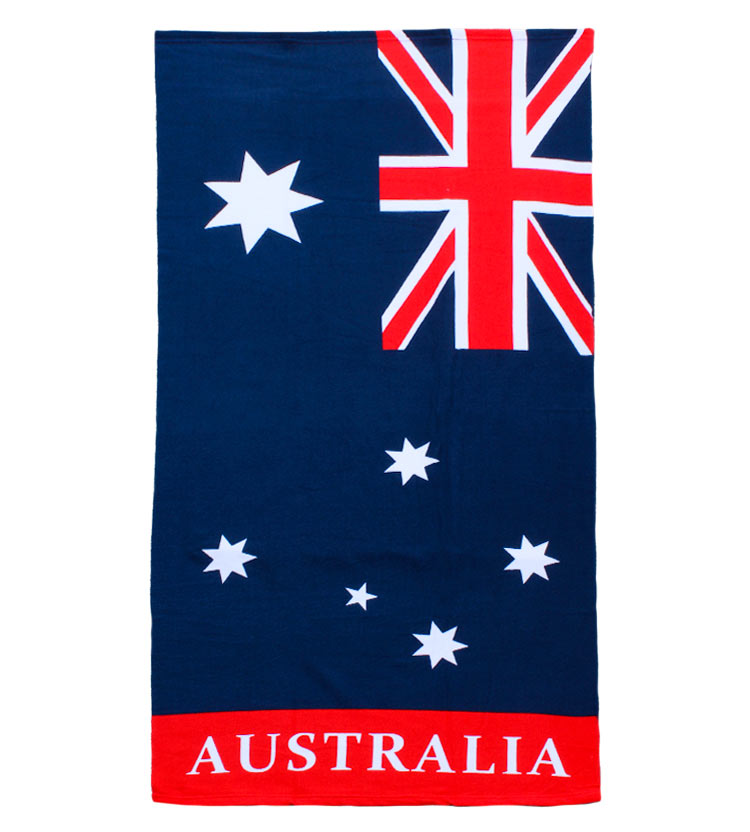 Australian Flag Beach Towel - Free Aus-Wide Shipping Over $100