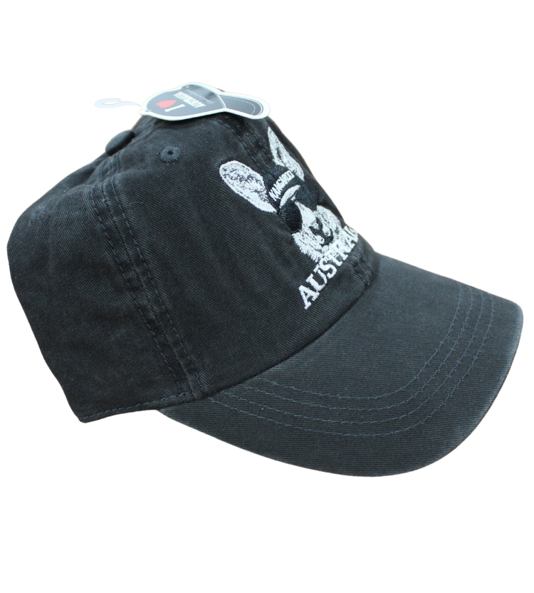 Black Thug Kangaroo Cap - Australia's No1. Souvenir Store