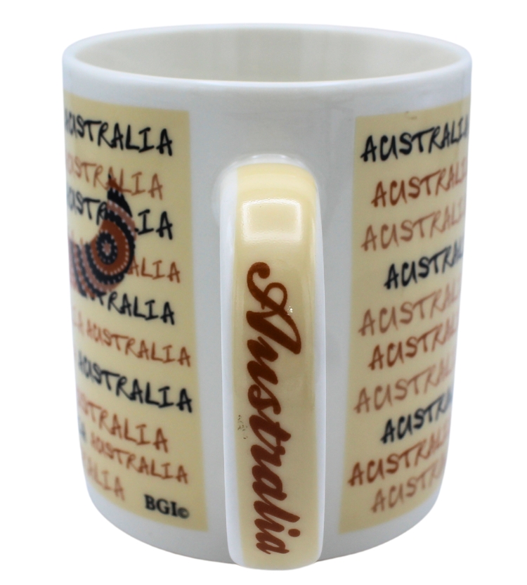 White Dot Kangaroo Mug - Free Aus-Wide Shipping Over $100