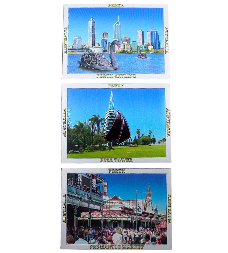 Perth Foil Magnet Pack - Free Aus-Wide Shipping Over $100