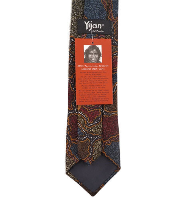 Australian Made Fire Water Brown Yijan Tie - Free Aus-Wide Shipping ...