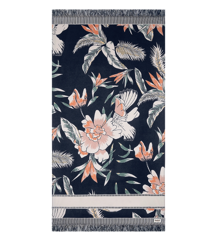 Black Marisol Beach Towel - Free Aus-Wide Shipping Over $100
