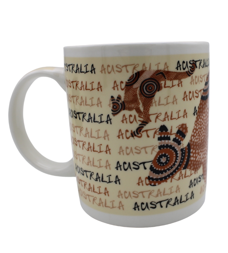 White Dot Kangaroo Mug | Australia the Gift | Australia's No. 1 ...