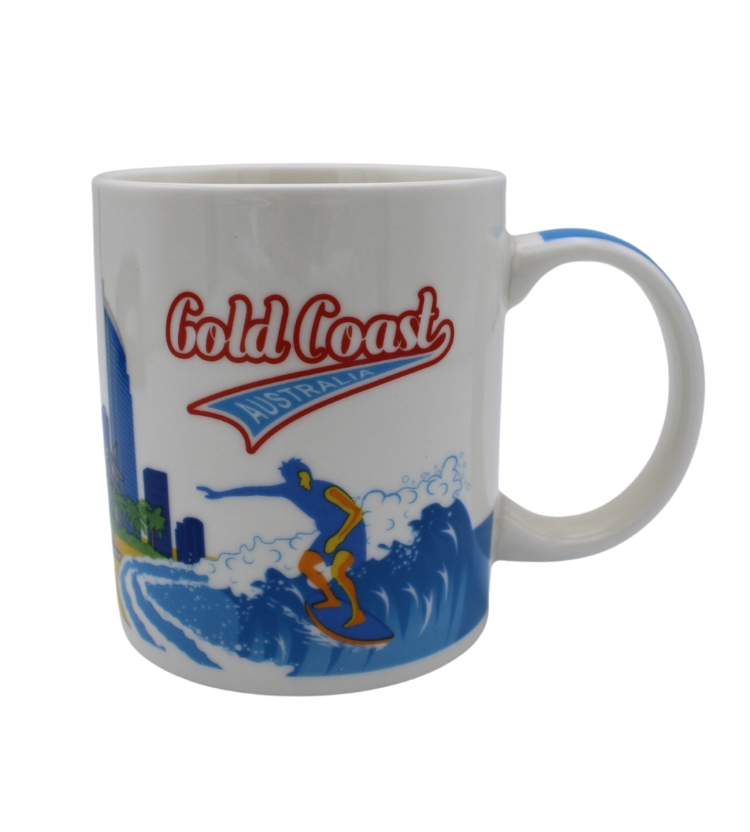 Gold Coast Coloured Mug - Australia's No1. Souvenir Store